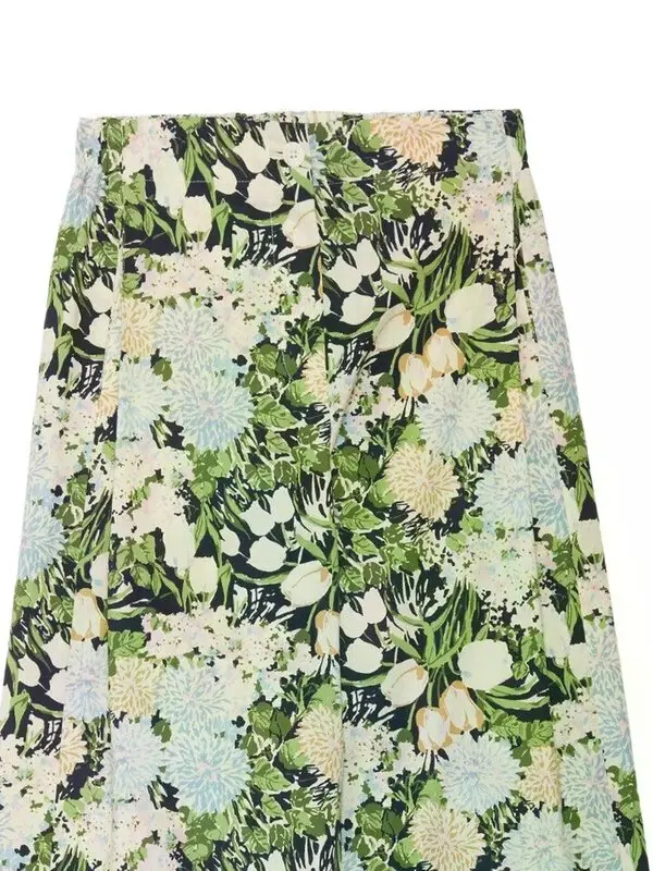OTTOD'AME Floral-pattern Palazzo Pants