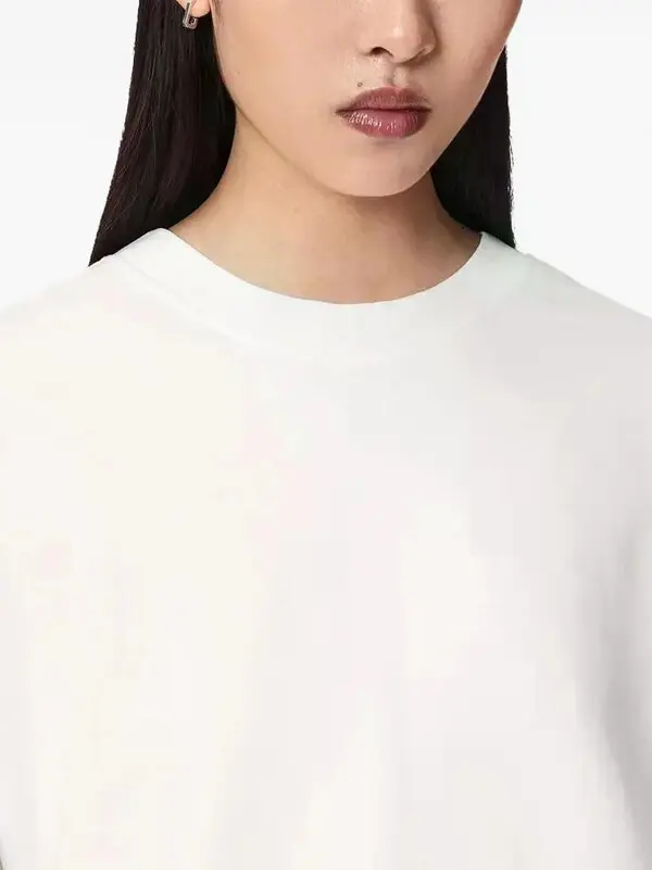 ALLSAINTS Esme Lila Oversized Sweatshirt With Crochet Heart Detail
