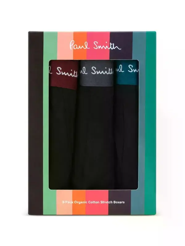 Paul Smith Logo-waistband Boxers - Black