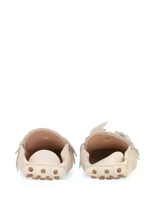 TOD'S Feather-embellished Loafers