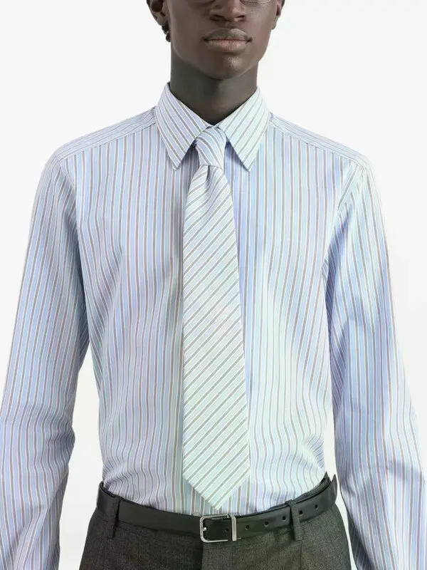 Dolce & Gabbana Striped Poplin Tie