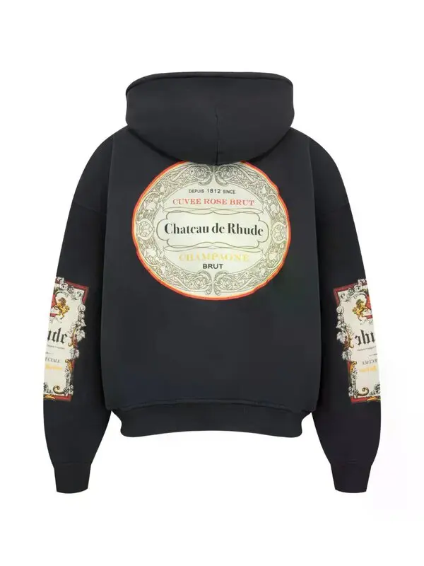 Rhude Reserve Logo-print Zip-up Hoodie