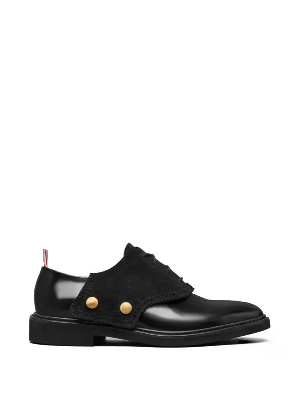 Thom Browne Suede-panelled Derby Shoes