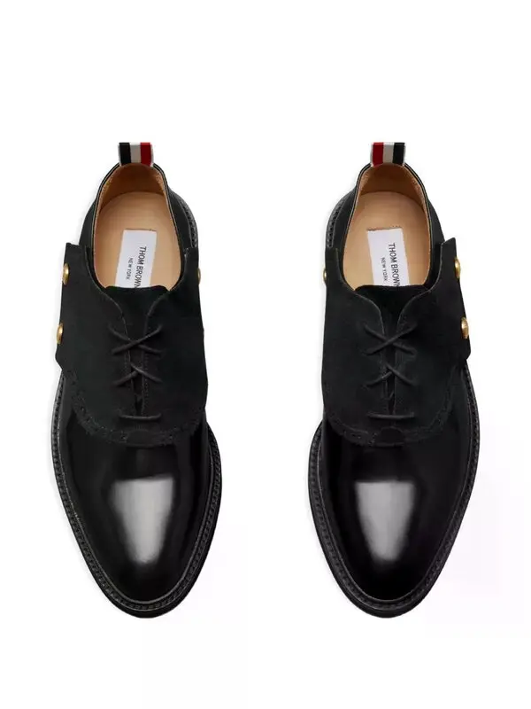 Thom Browne Suede-panelled Derby Shoes