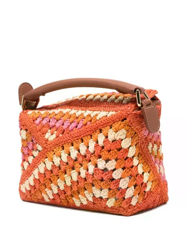 Loewe X Paula's Ibiza Puzzle Woven Clutch Bag