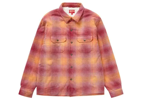 Supreme Shearling Lined Flannel Shirt
