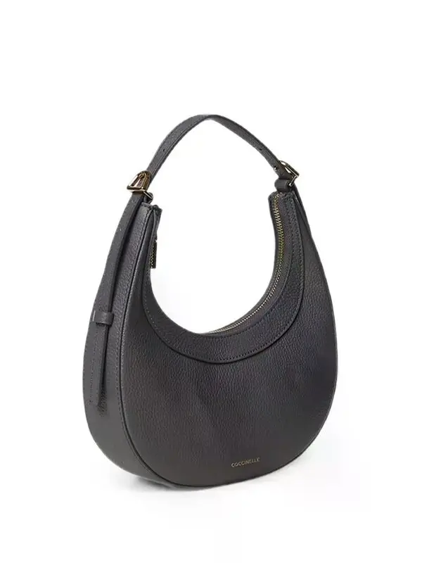 COCCINELLE Grained Leather Crescent Tote Bag