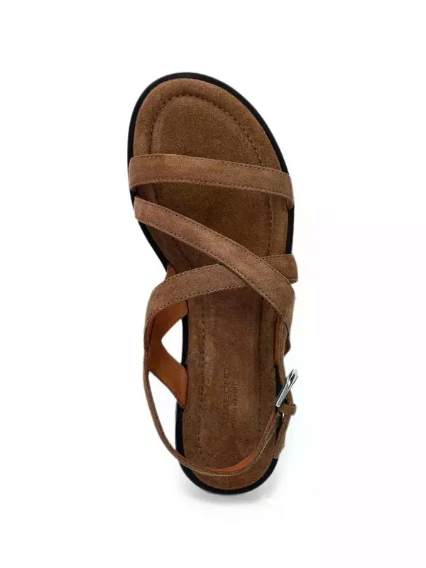 VAGABOND SHOEMAKERS Zaida Crossover Strap Buckle Fastening Sandals - Neutrals