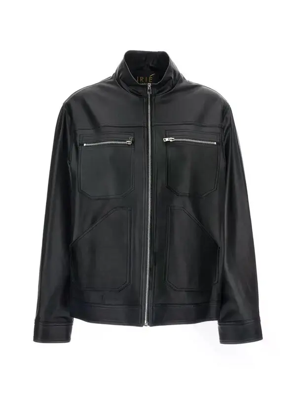 IRIE' Irie Zip-up Faux-leather Multi-pocket Jacket