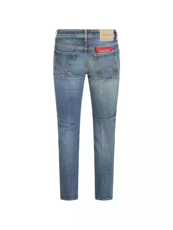 Jacob Cohen Faded-effect Whiskered Jeans