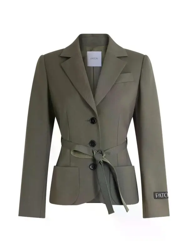 PATOU Belted Single-breasted Blazer