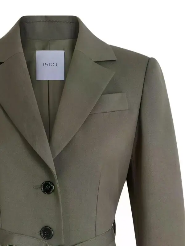 PATOU Belted Single-breasted Blazer