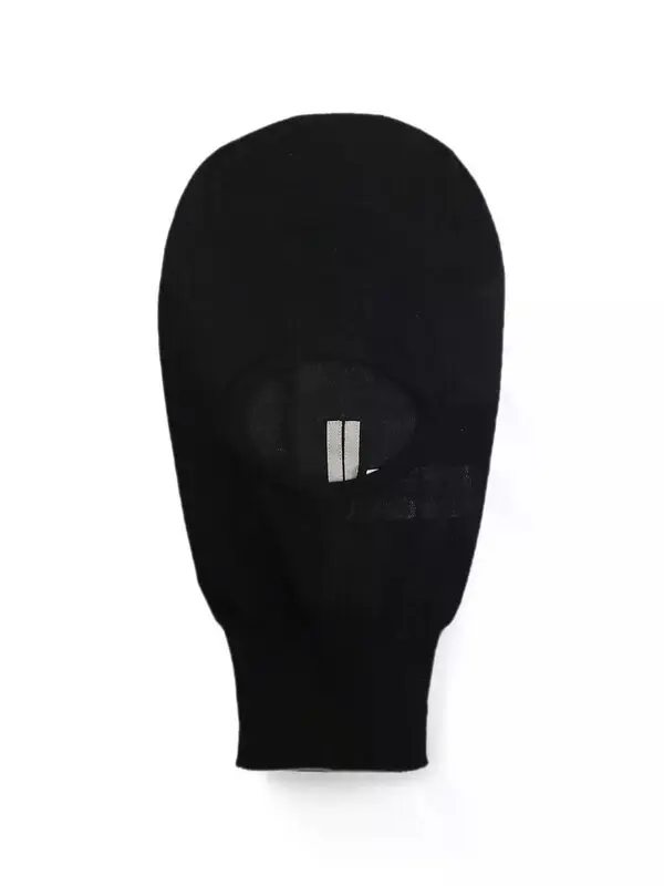 Rick Owens Skull Wool Balaclava - Black
