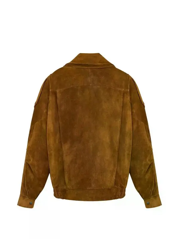 Saint Laurent Bomber Jacket In Split Leather