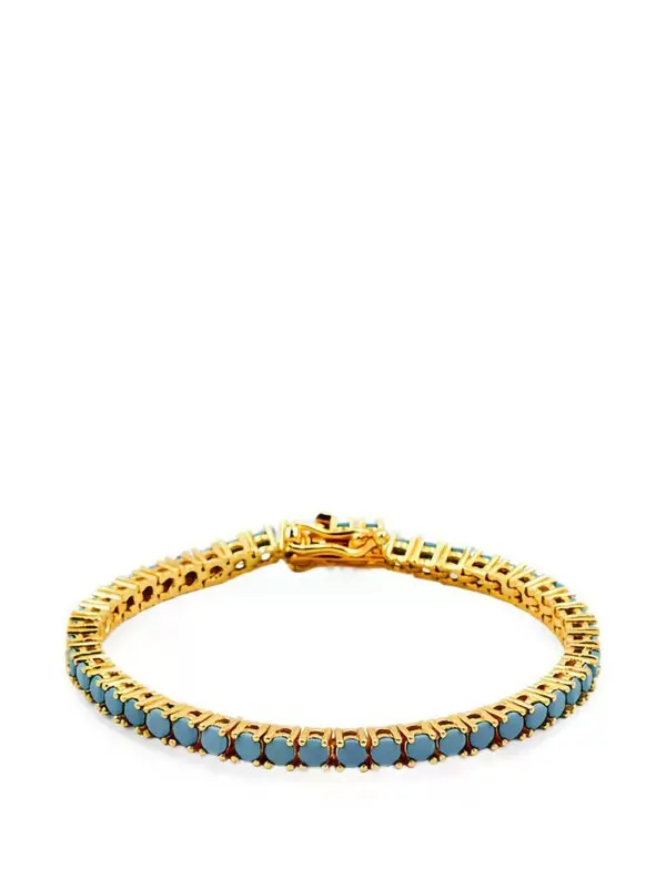LADY D WORLD Tone Turquoise Tennis Bracelet