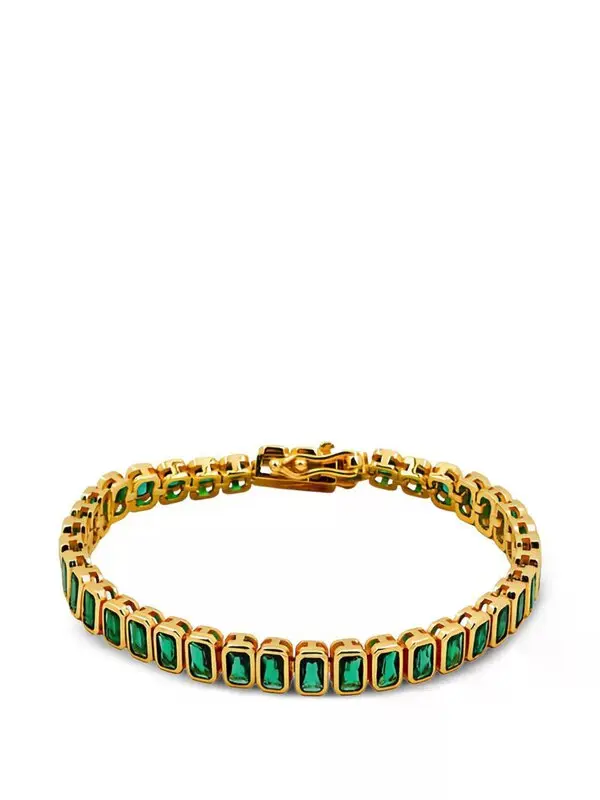 LADY D WORLD Emerald-radiance Tennis Bracelet