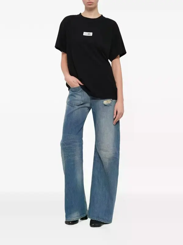 MAISON MARGIELA Logo Patch T-shirt - Black