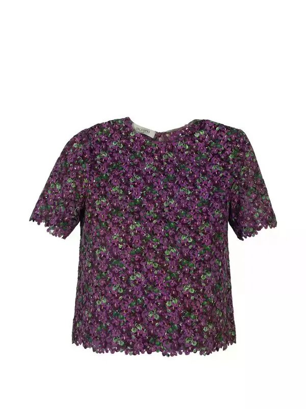 Valentino Garavani Floral-pattern Top