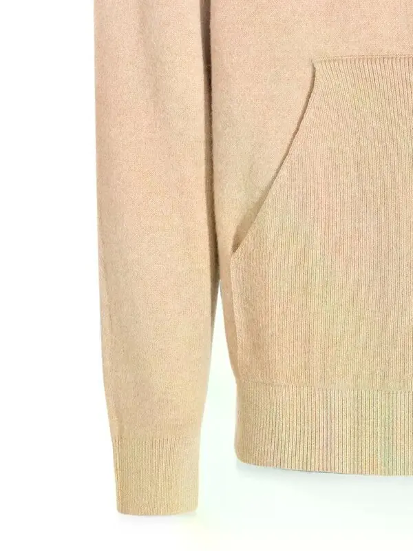 Canali Knitted Hoodie With Pouch Pocket