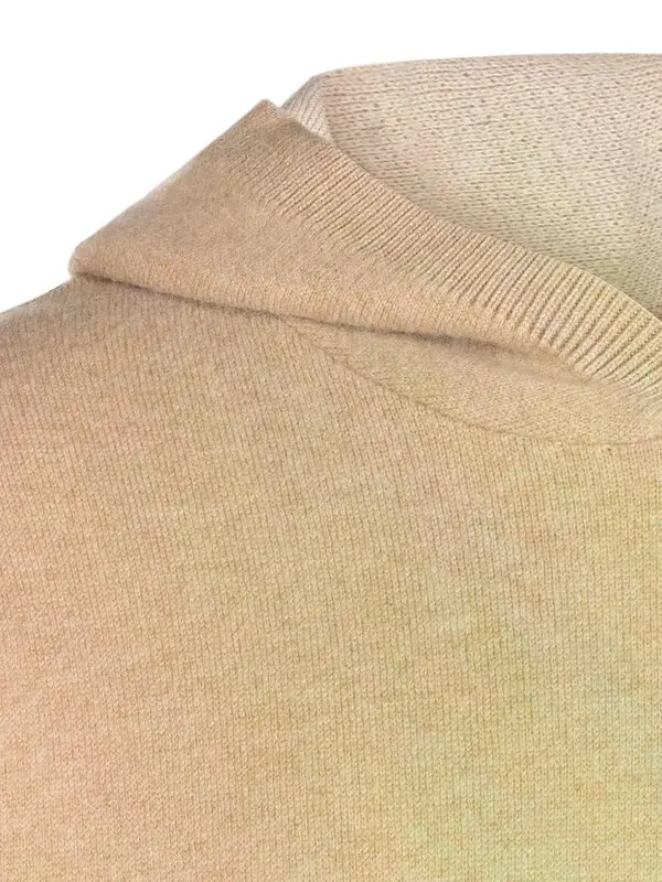 Canali Knitted Hoodie With Pouch Pocket