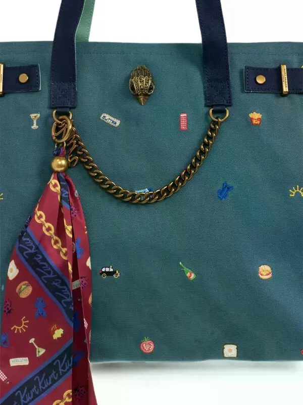 Kurt Geiger Solane Embroidered Tote Bag