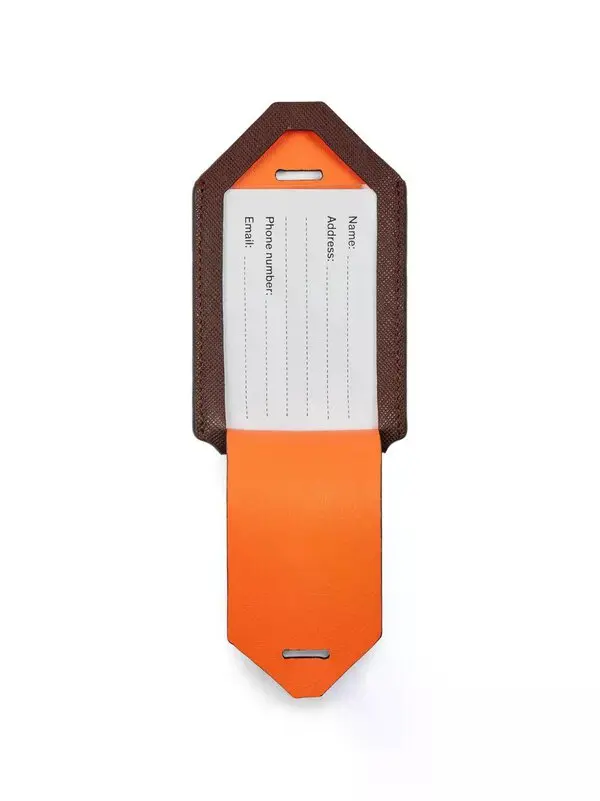Paul Smith Dark Leather Luggage Tag