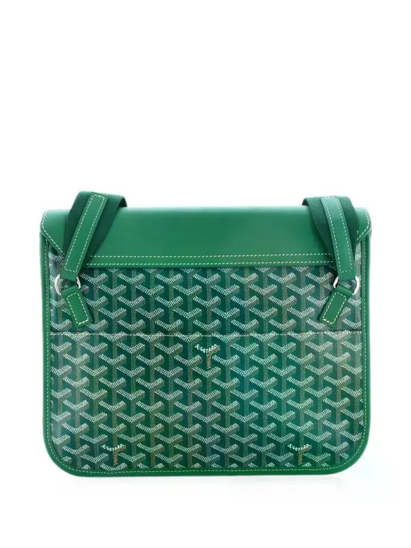 Goyard Coursier Messenger Bag In Coated Canvas And Leather