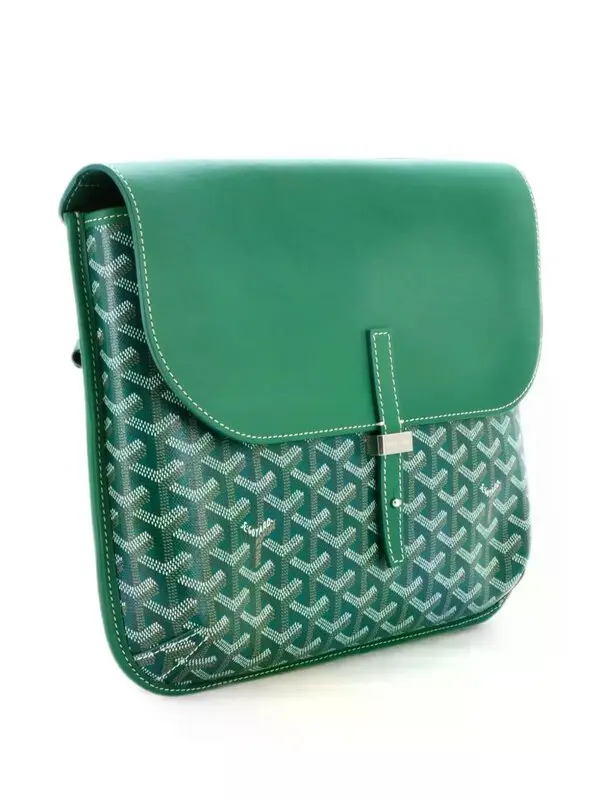 Goyard Coursier Messenger Bag In Coated Canvas And Leather