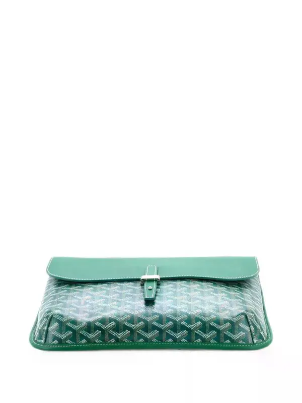 Goyard Coursier Messenger Bag In Coated Canvas And Leather