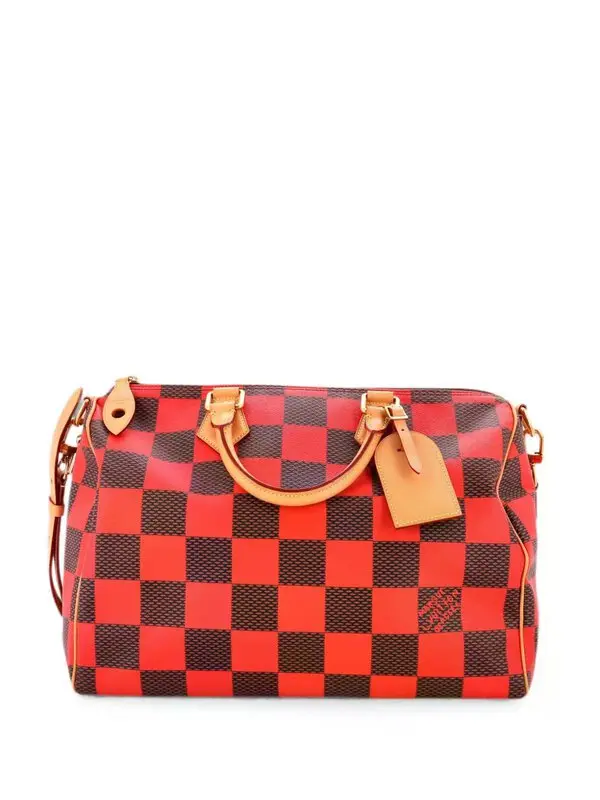 LOUIS VUITTON Speedy Bandouliere Satchel Bag - Brown