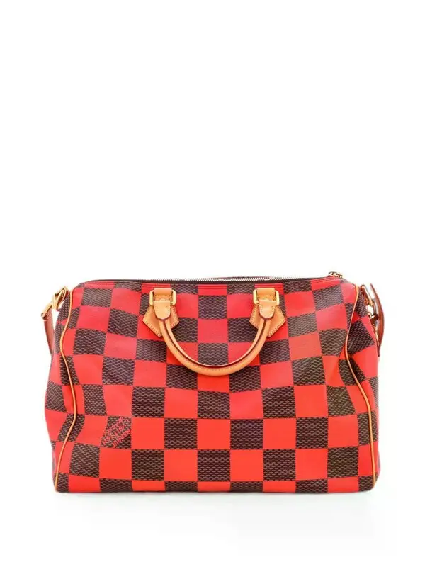 LOUIS VUITTON Speedy Bandouliere Satchel Bag - Brown