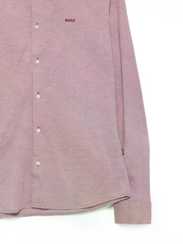 BOSS Logo-embroidered Long-sleeve Shirt