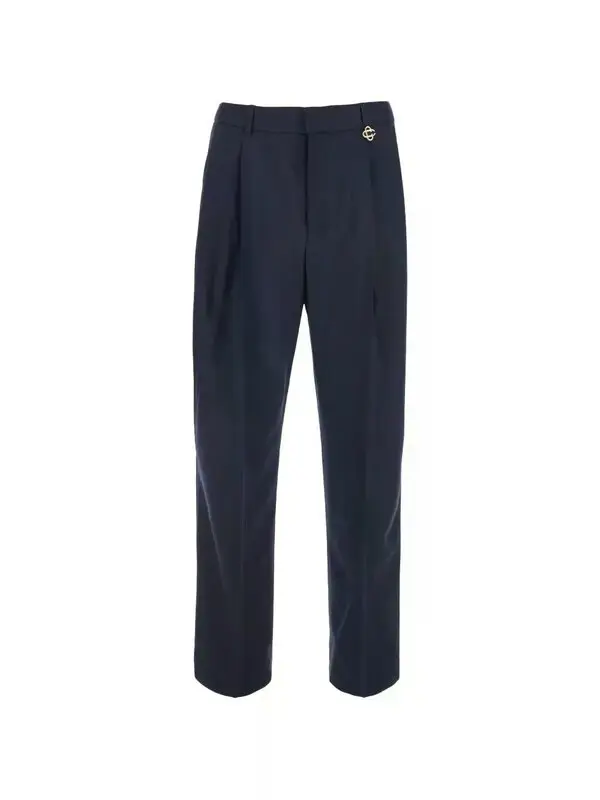 Casablanca Logo-plaque Pleated Trousers
