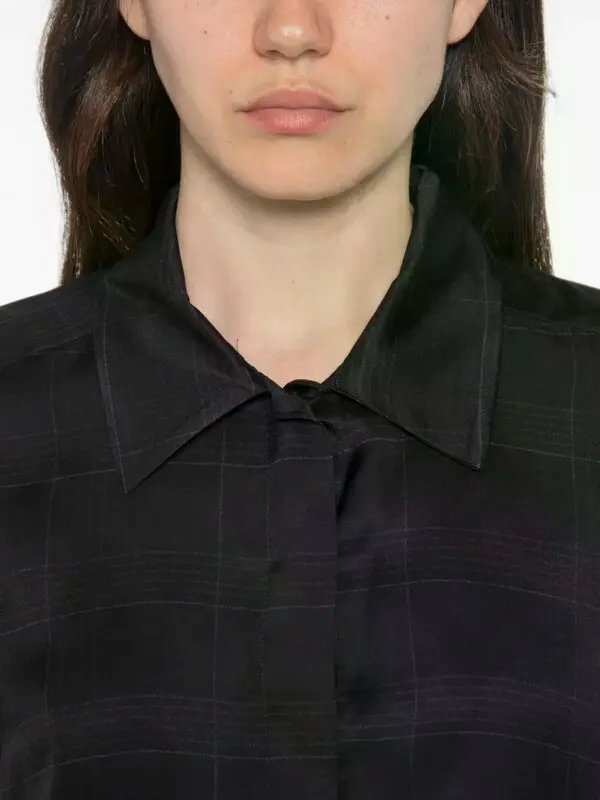 Marella Checked Long-sleeve Shirt