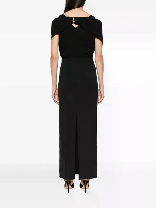 Patrizia Pepe V-neck Zip-fastening Maxi Dress