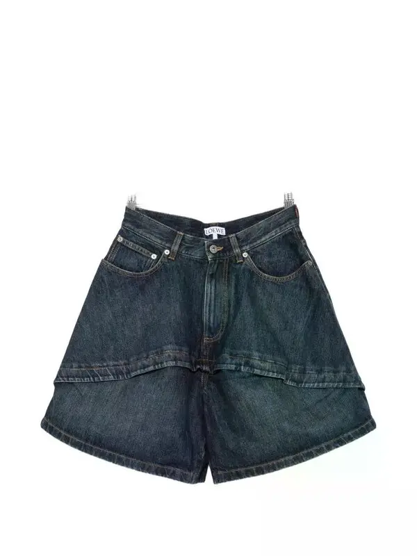 Loewe Layered-panel Jeans Shorts