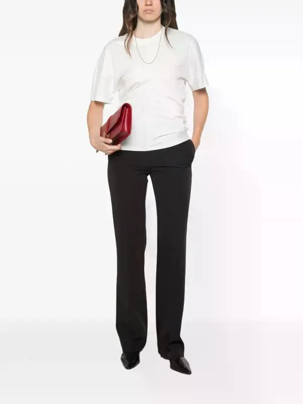 ERMANNO FIRENZE Logo Waistband Straight-leg Trousers