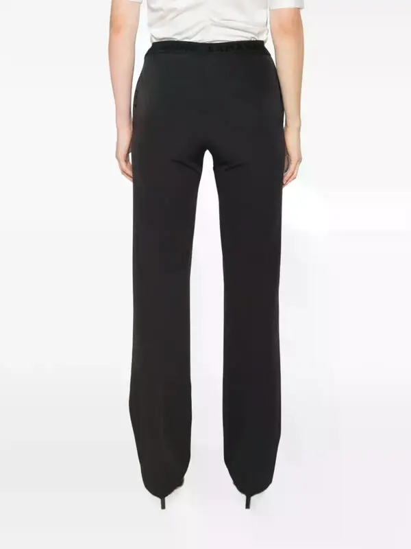 ERMANNO FIRENZE Logo Waistband Straight-leg Trousers