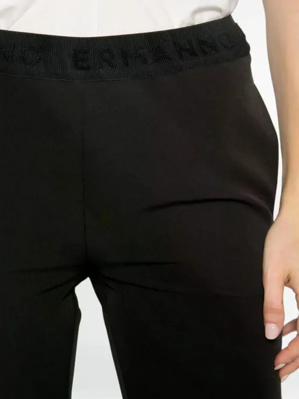 ERMANNO FIRENZE Logo Waistband Straight-leg Trousers