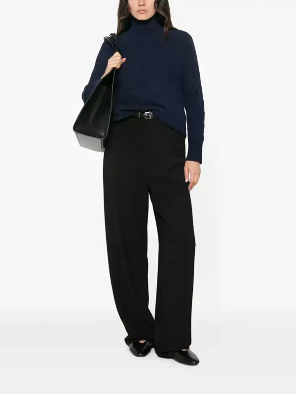 Marella Cable-knit Mock-neck Sweater