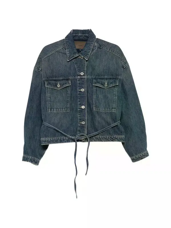 Soeur Lys Belted Denim Jacket