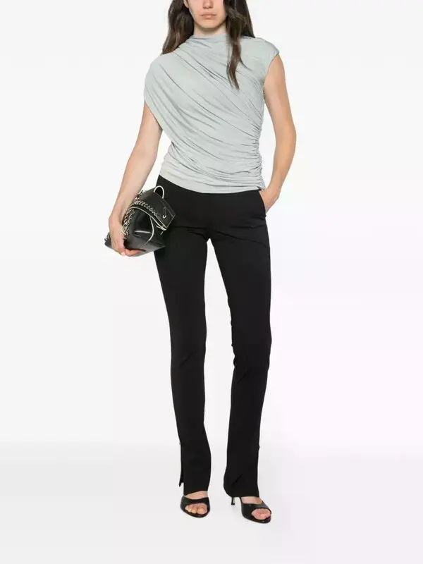 ERMANNO FIRENZE Zip-hem Slim-fit Trousers