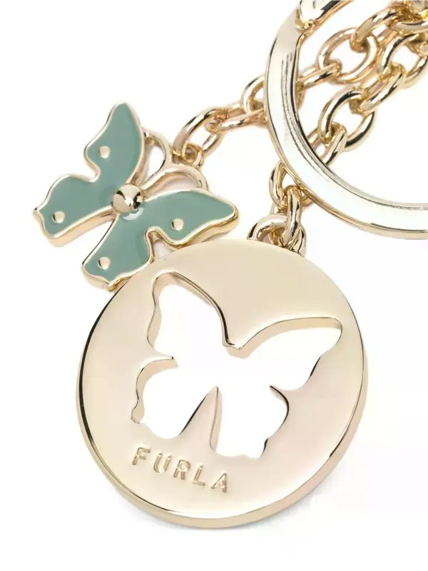 Furla Butterfly Charm Keyring