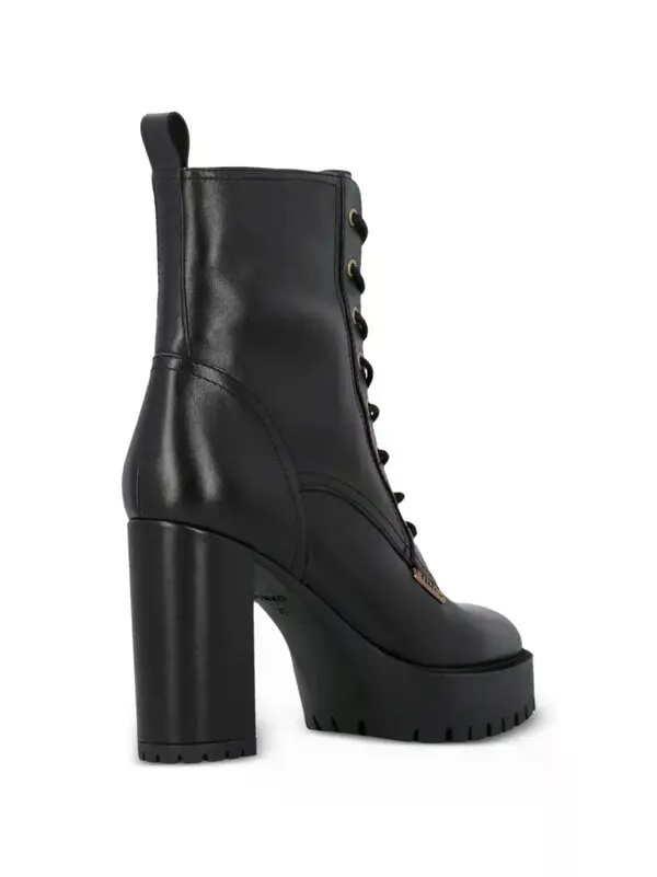 Pinko Lace-up Platform Ankle Boots