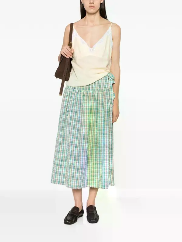 DAMSON MADDER Josie Midi Skirt - Green
