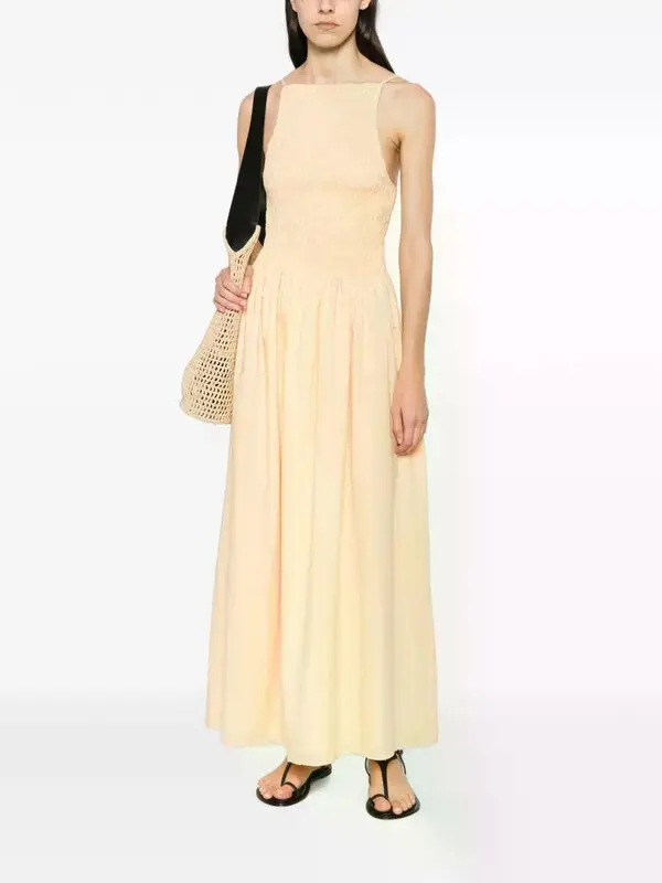 Faithfull The Brand Laia Shirred-bodice Maxi Dress