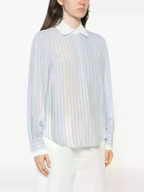 ERMANNO FIRENZE Vertical Stripe Long-sleeve Shirt