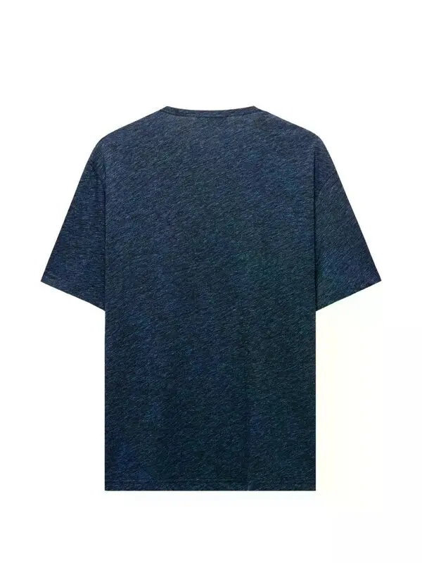 Shanghai Tang Shou Logo-embroidered T-shirt - Blue