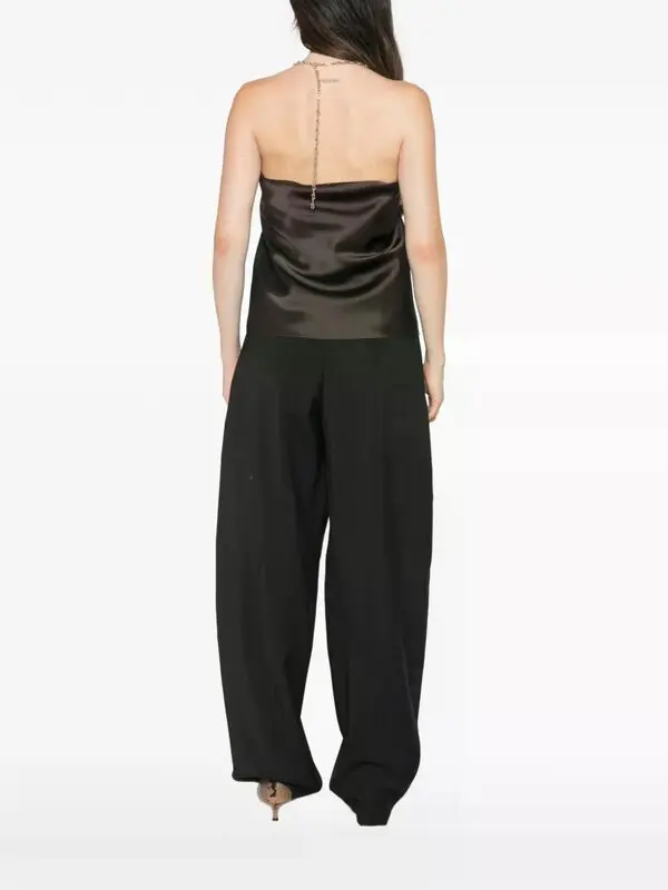 Sportmax Spxpiombo V-neck Chain-strap Top