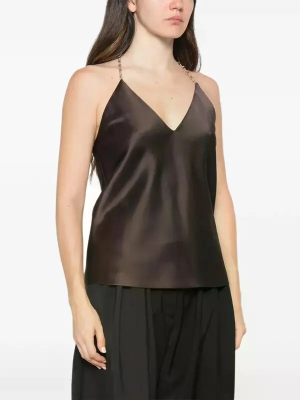 Sportmax Chain-strap V-neck Top